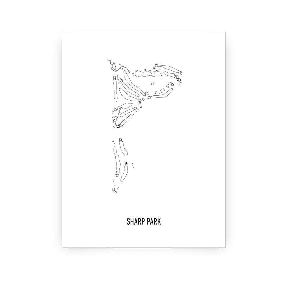 Sharp Park (Modern) - Golf Artwork Print – LIE + LOFT