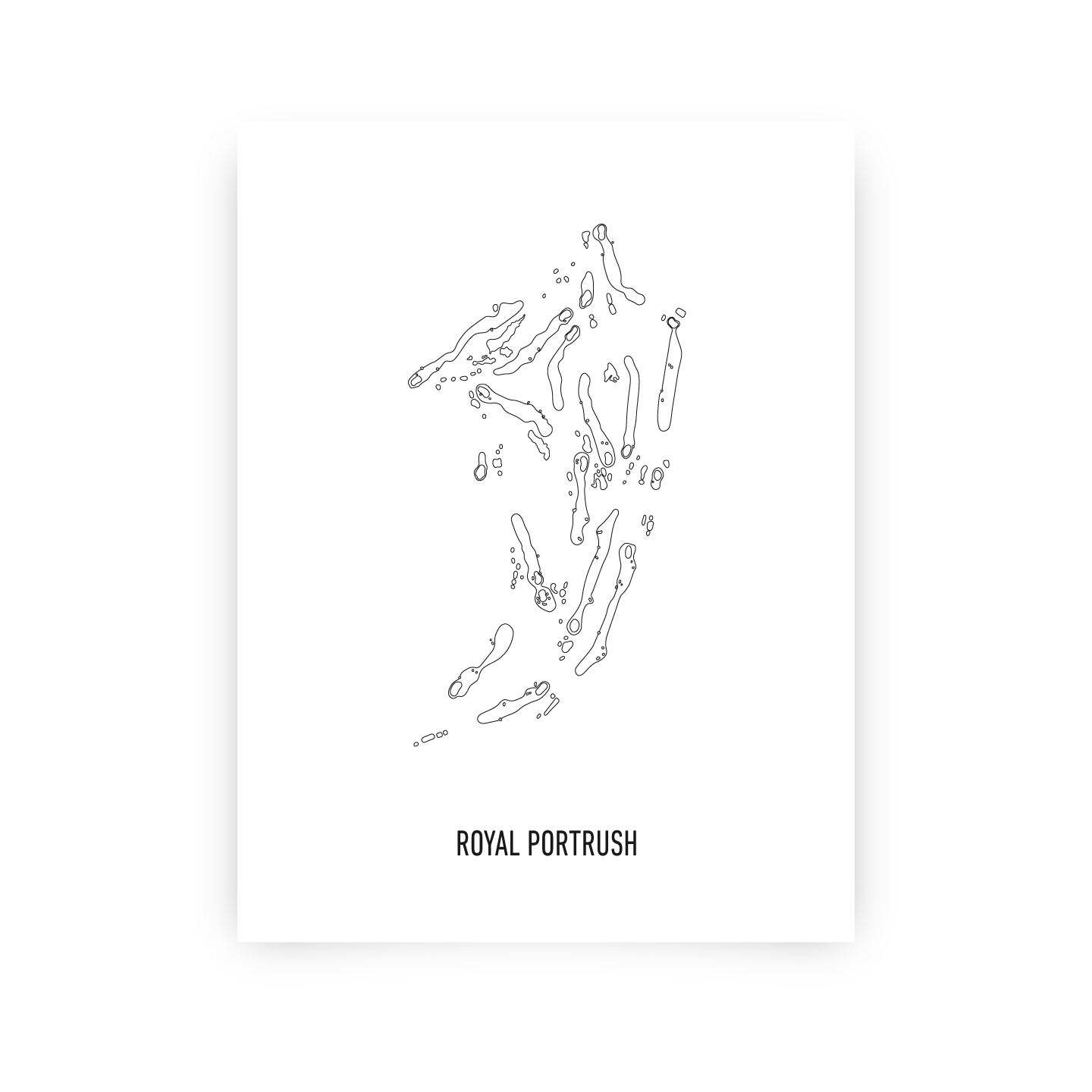 Royal Portrush (Modern) - Golf Artwork Print – LIE + LOFT
