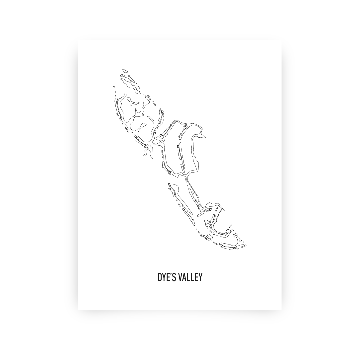 Dye's Valley (Modern) - Golf Artwork Print – LIE + LOFT