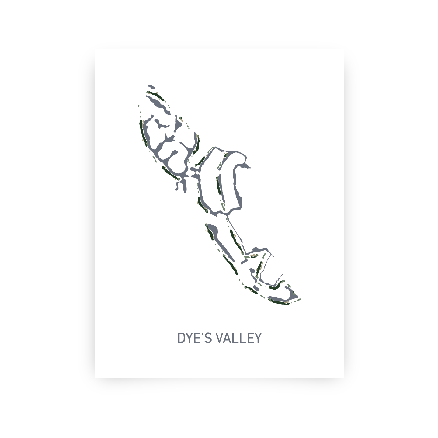 Dye's Valley (Traditional) - Golf Artwork Print – LIE + LOFT