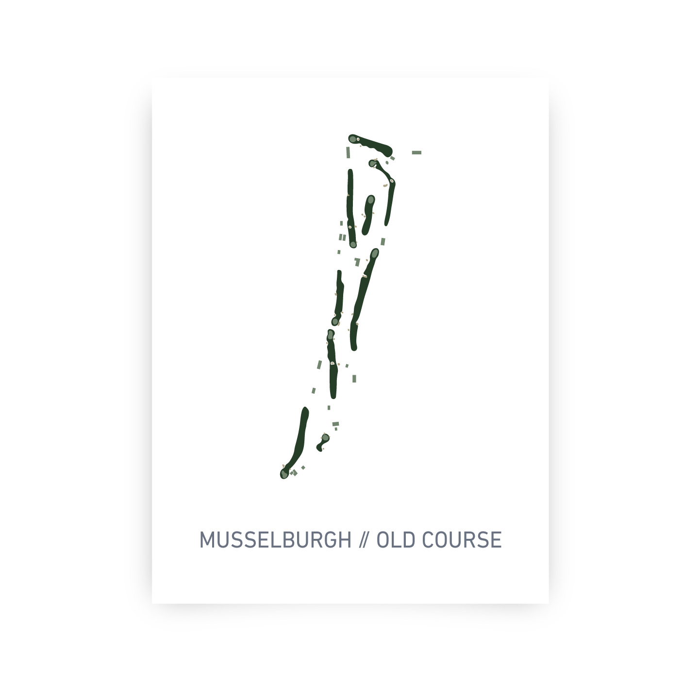 Musselburgh - Old Course (Traditional) - Golf Artwork Print – LIE + LOFT