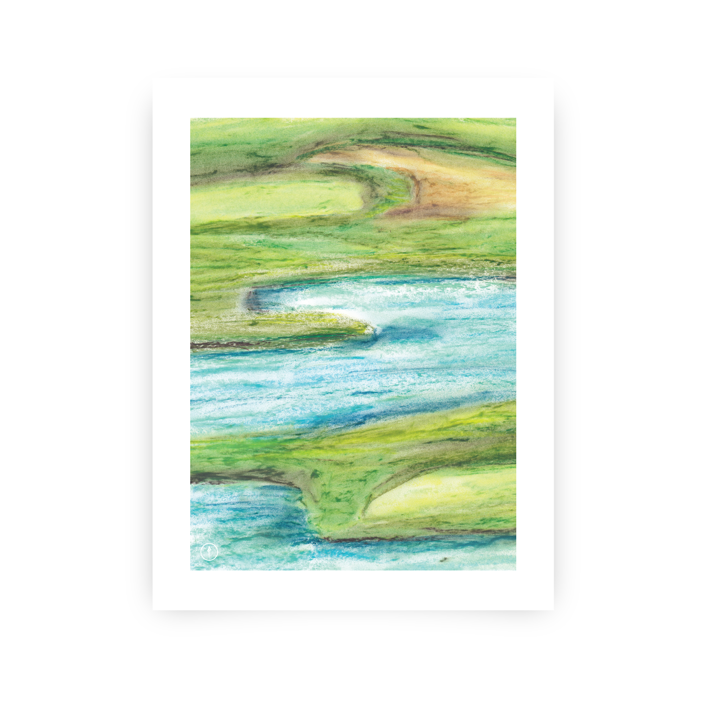Abstract (Pastel) - Golf Artwork Print – LIE + LOFT