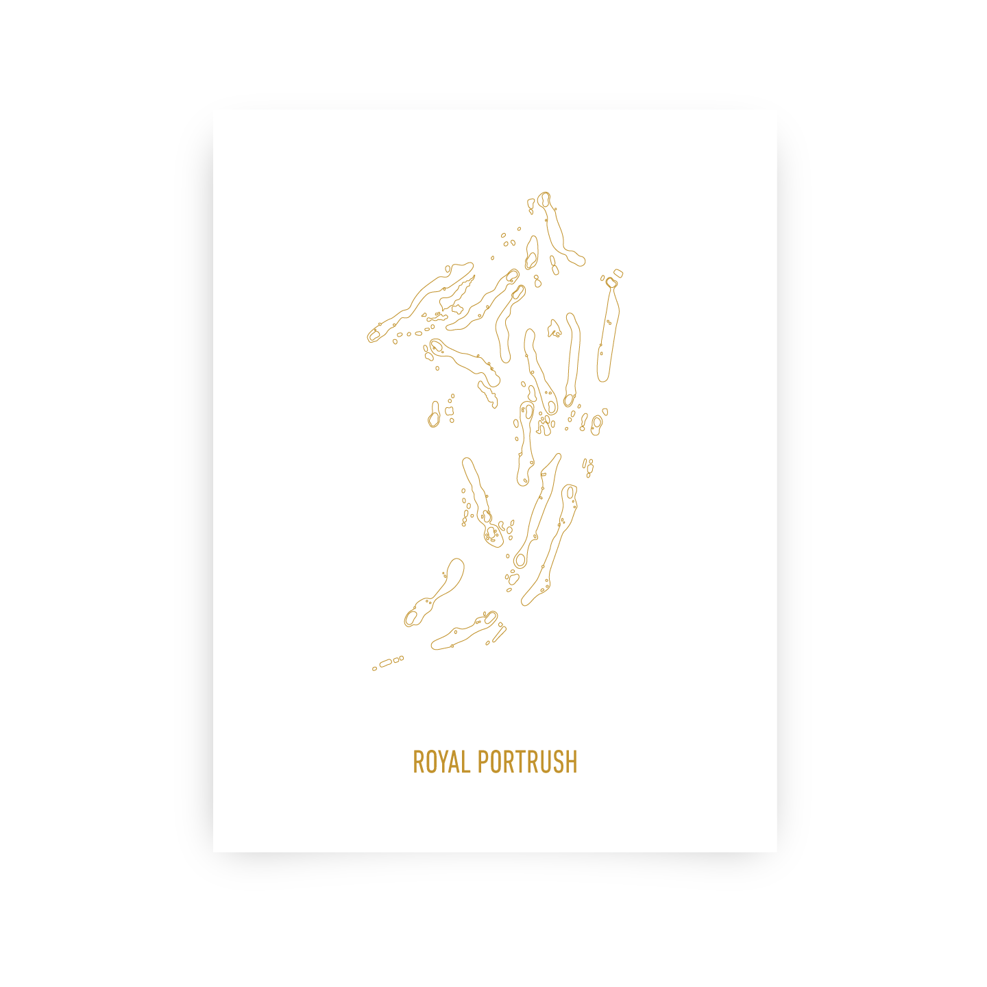 Royal Portrush (Gold Collection) - Golf Artwork Print – LIE + LOFT