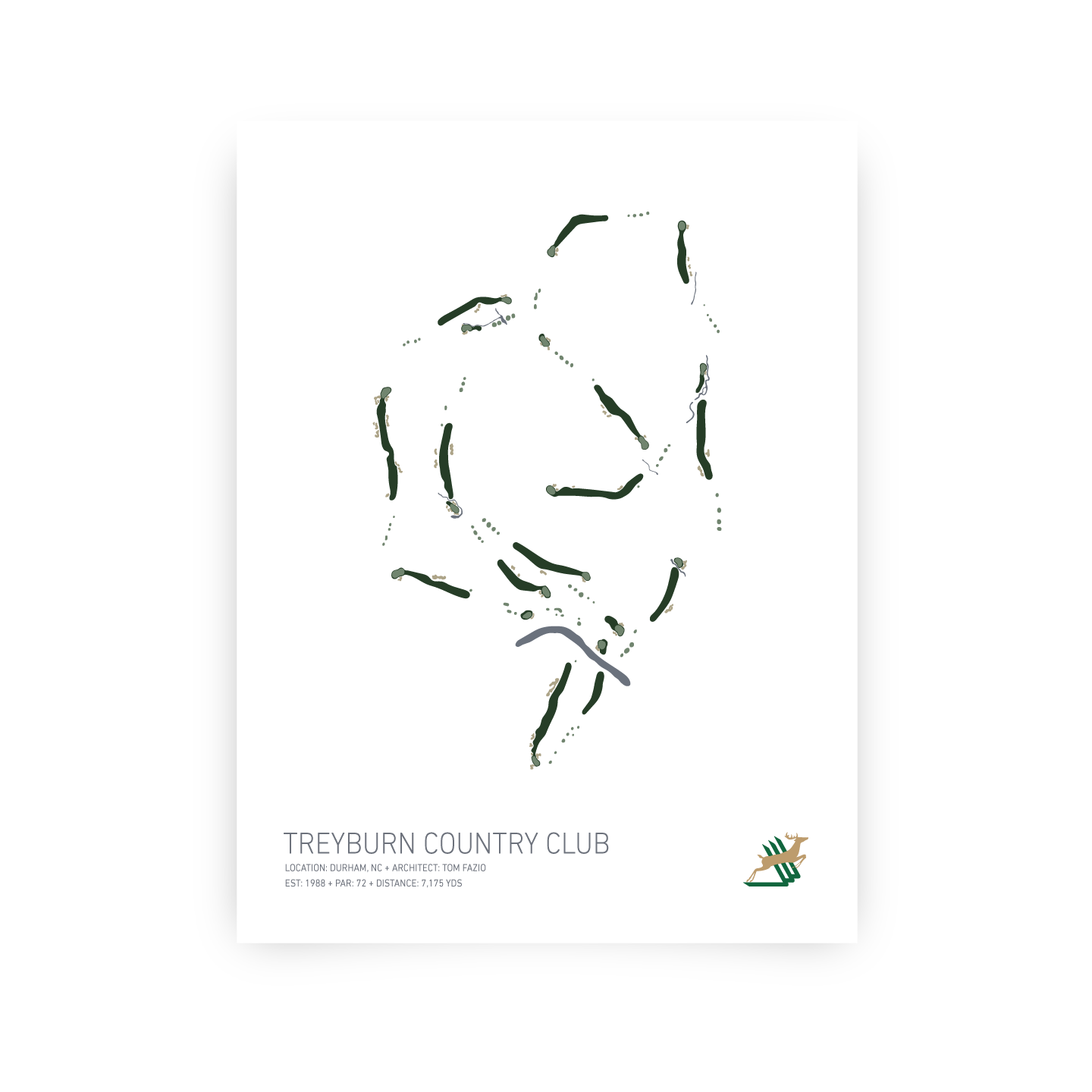Treyburn Country Club (Traditional) - Golf Artwork Print – LIE + LOFT