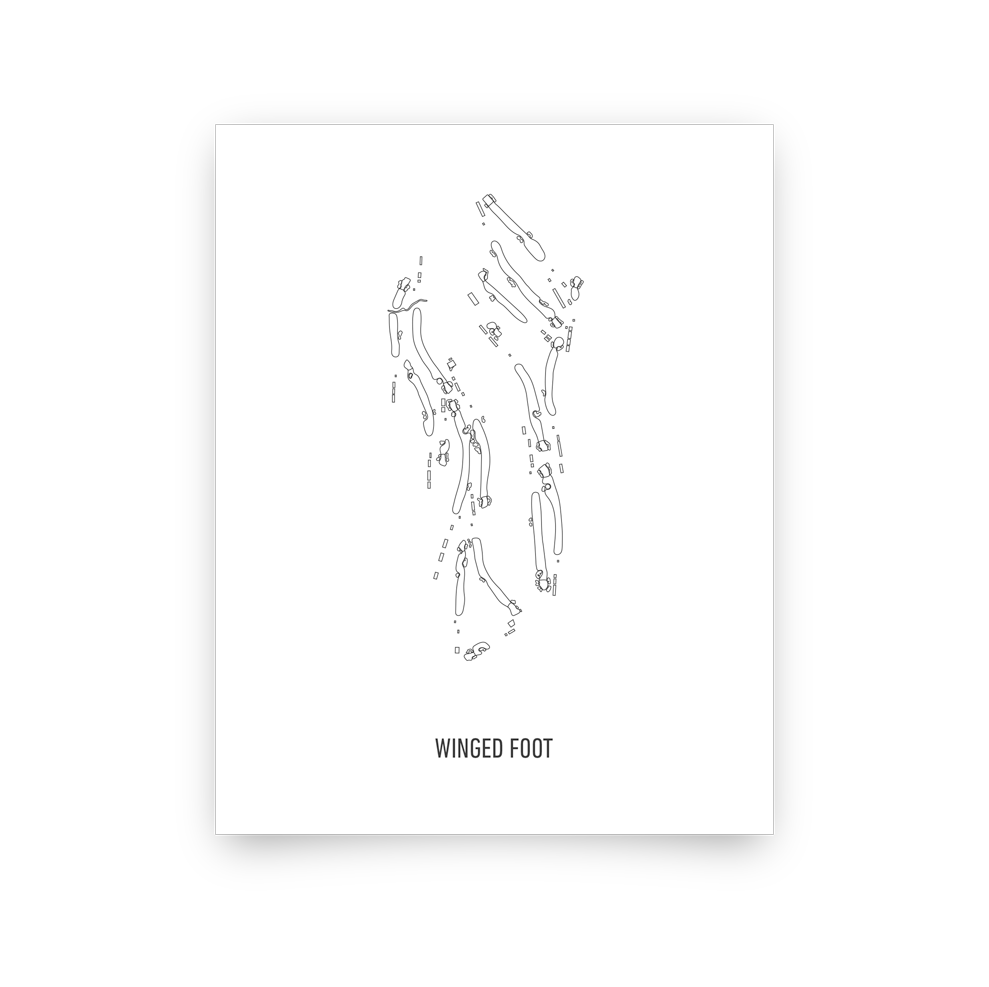 Winged Foot (Modern) - Golf Artwork Print – LIE + LOFT