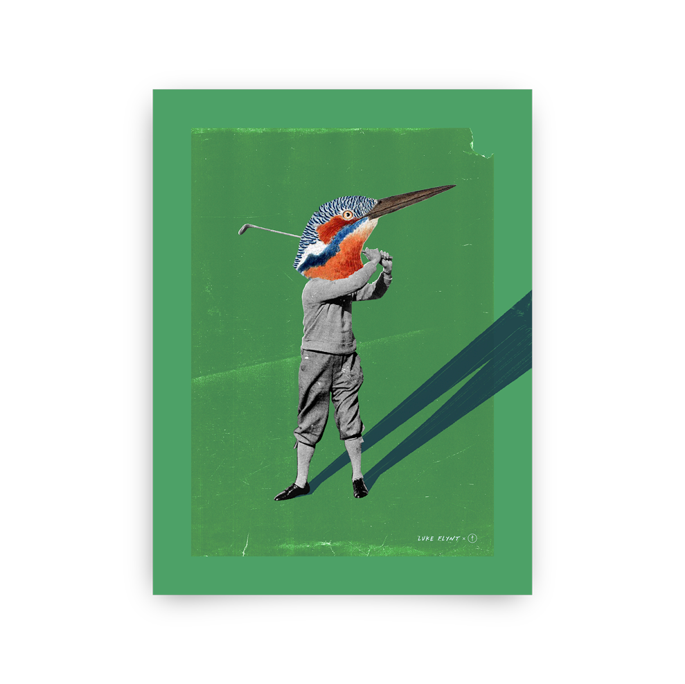 Birdman - Golf Artwork Print – LIE + LOFT